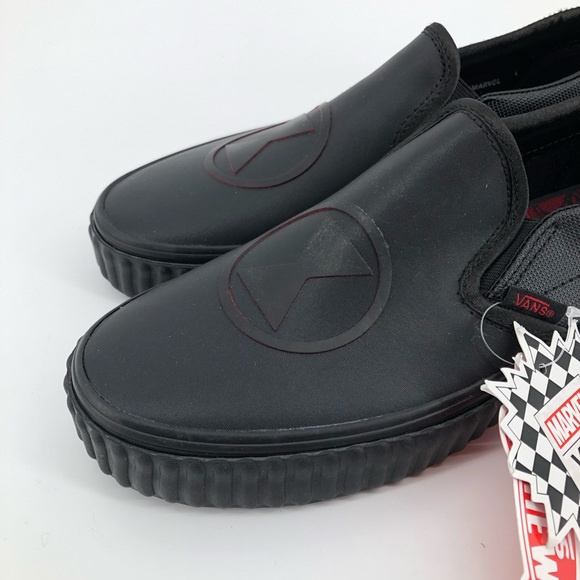 Vans | Shoes | Vans X Marvel Black Widow Classic Slipon Shoe | Poshmark